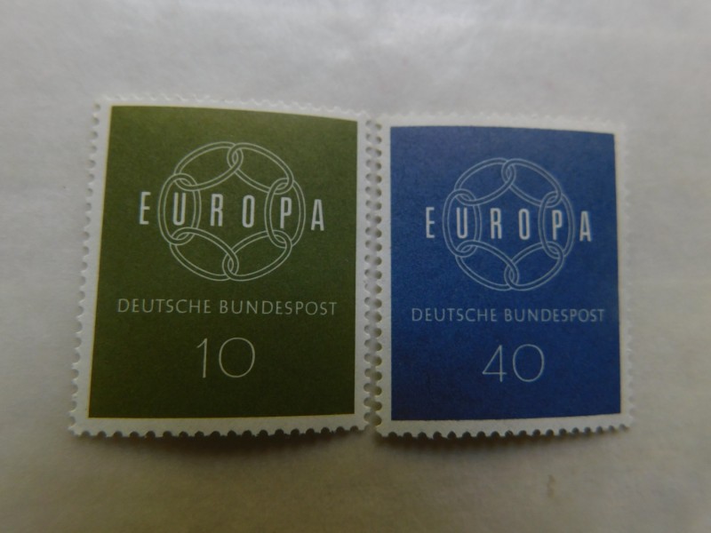DEUTSCHE BUNDESPOST EUROPA 1959 KOMPLET ČISTA SERIJA