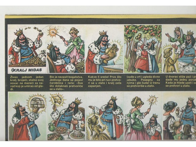 Kralj Midas-razglednica bajka