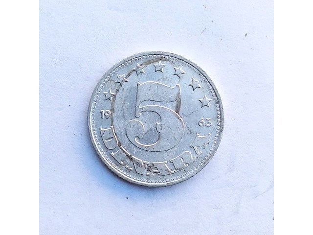 5 dinara 1963