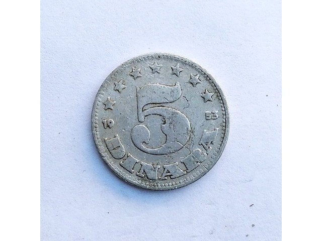 5 dinara 1953