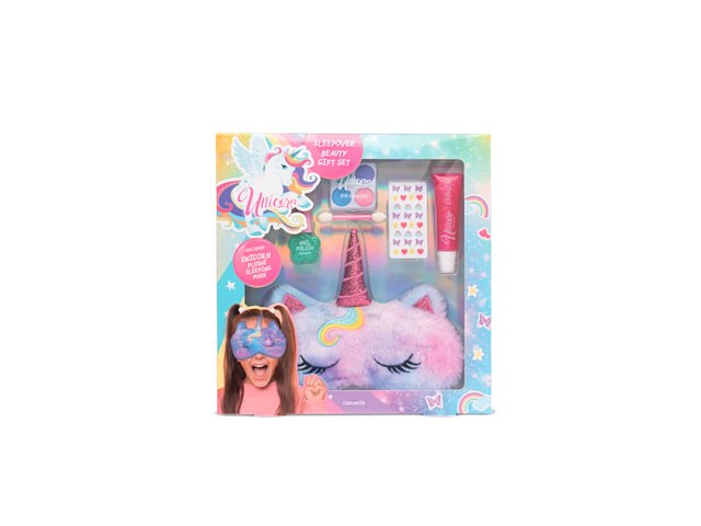 Set za šminkanje i maska za lice - Casuelle, Unicorn