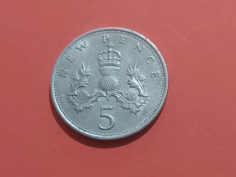 Britanija - 5 pence 1969 god