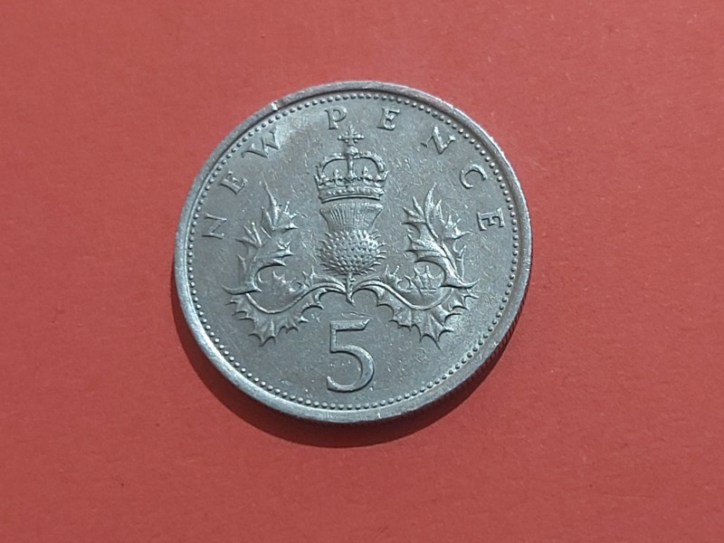 Britanija - 5 pence 1970 god