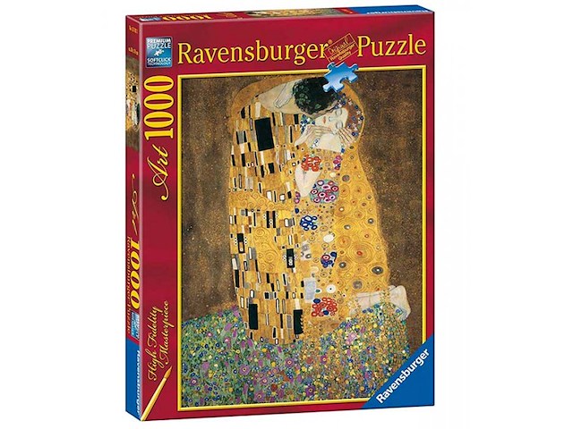Puzzle Ravensburger Art 1000 delova -  Gustav Klimt Poljubac