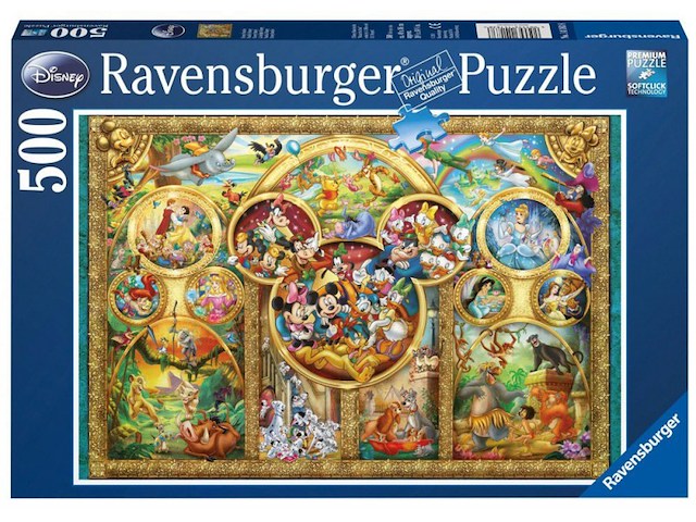 Ravensburger Slagalica 500 delova - Disney Family