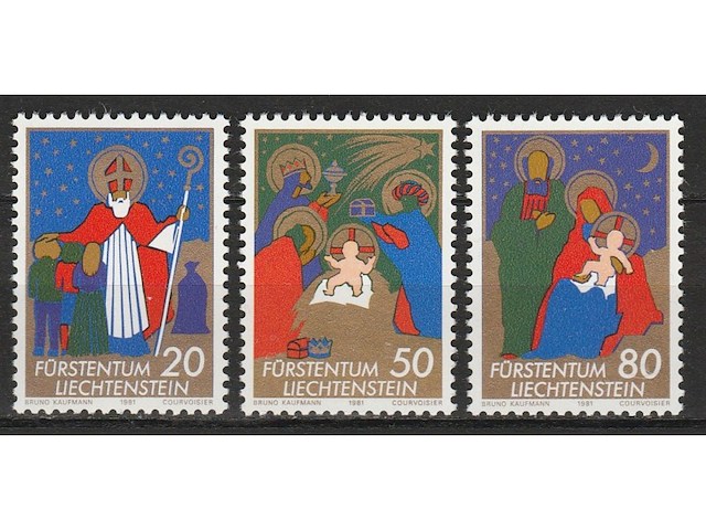 Liechtenstein, Lihtenštajn-Christmas,Božić - 1981 - MNH