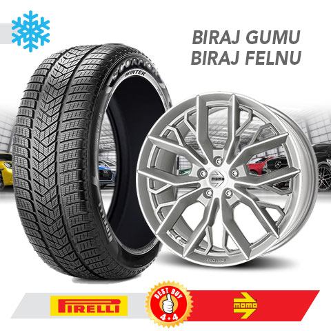 235/55 R18 SET Z PIRELLI + MOMO MAS SIL 5/112