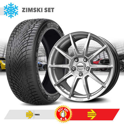205/60 R16 SET Z MOMO + MOMO RUS SIL 5/112