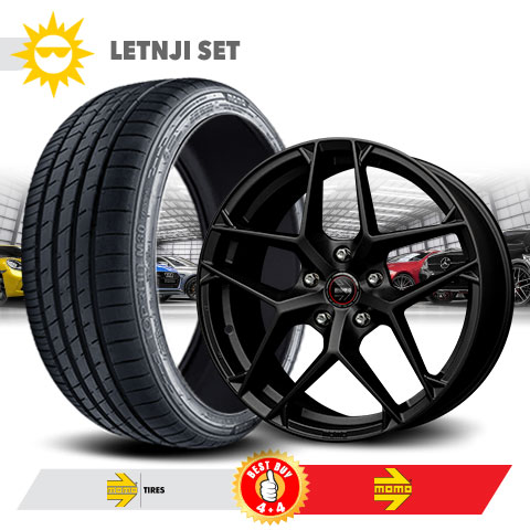 255/35 R19 SET MOMO + MOMO RF07 SANB BLK 5/112