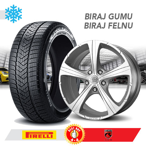 215/65 R16 SET Z PIRELLI + REDS BK SIL 5/110