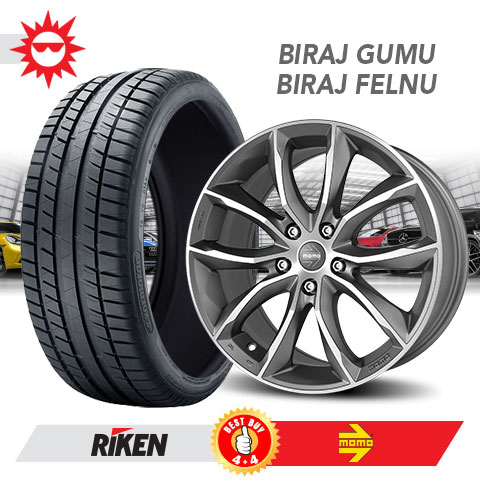 205/55 R16 SET RIKEN + MOMO