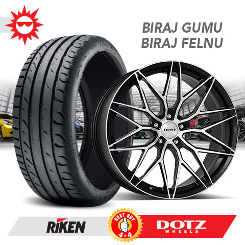 235/40 R19 SET RIKEN + DOTZ SUZUKA BP 5/112
