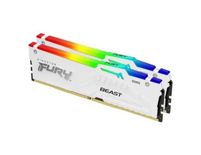 Kingston DDR5 32GB (2x16GB) 6000MT/s FURY Beast RGB (KF560C36BWE2AK2-32) memorija za desktop
