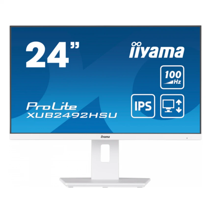 Monitor 23.8" Iiyama XUB2492HSU-W6 IPS 1920x1080/100Hz/0.4ms/HDMI/DP/USB/zvučnic