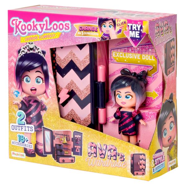 KOOKYLOOS S PLAYSET AVA S WARDROBE