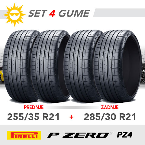 255/35 R21x2 + 285/30 R21x2 MO-S PIRELLI PZ4 PNCS -SET 4 GUME
