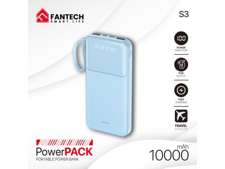 FANTECH Power bank Prenosiva baterija Fantech S3 10000mAh, 10W plavi