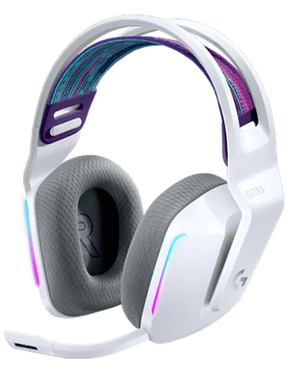 LOGITECH G733 LIGHTSPEED Wireless RGB Gaming Headset - WHITE