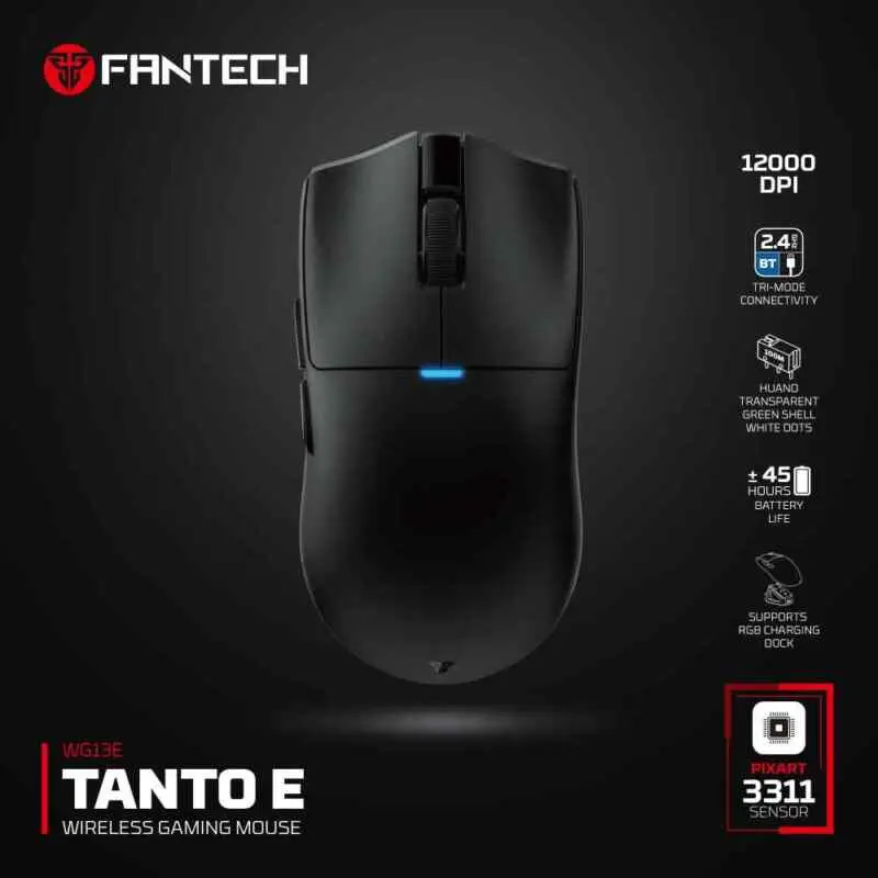 Mis Bežični Gaming Fantech WG13E Tanto E crni