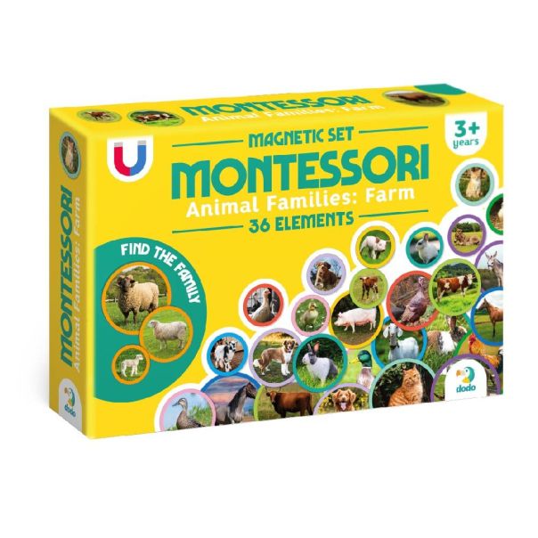 DODO Montesori set sa magnetima Farma - 36 delova