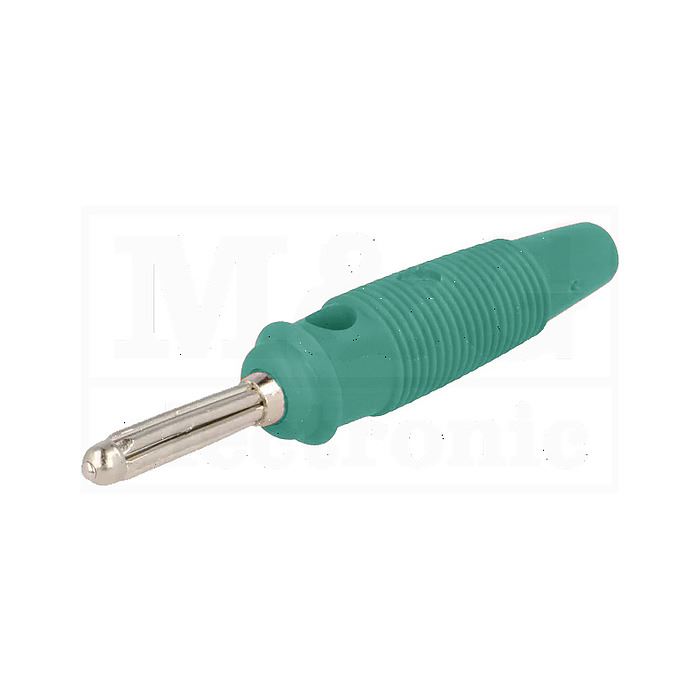 UTIKAČ BANANA 4 MM BUELA 20 K ZELENI