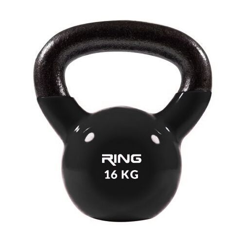 RING Kettlebell 16kg metal+vinyl RX DB2174-16 black (Rasprodato!)