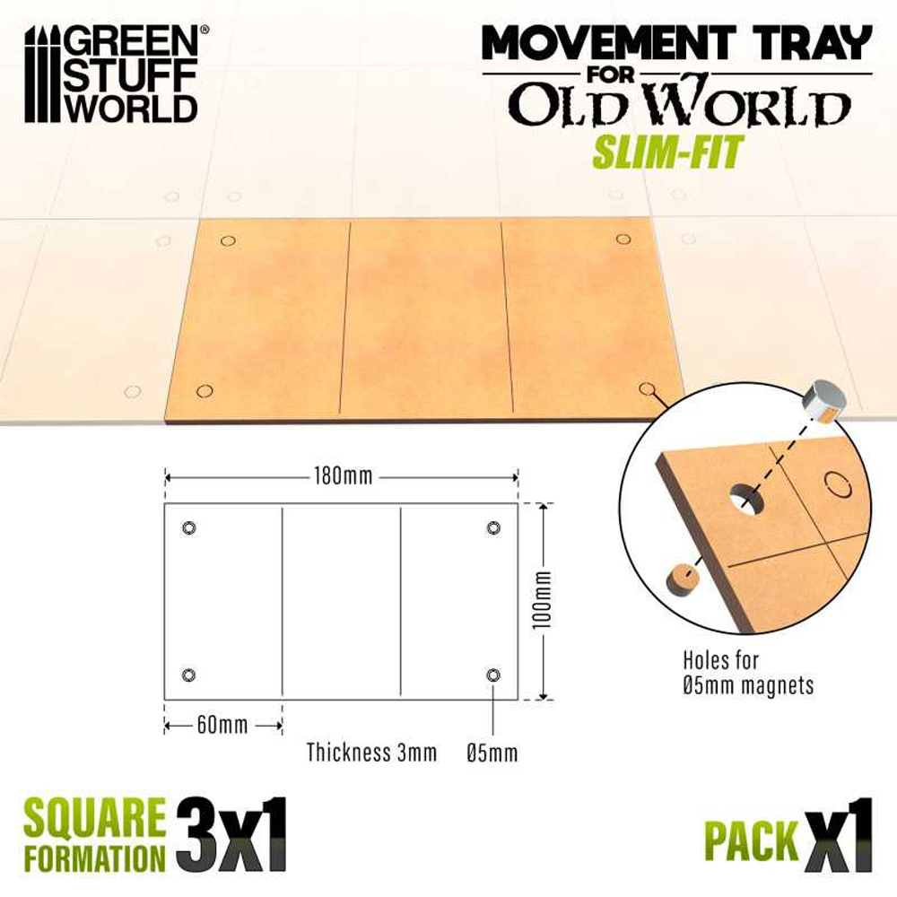 Tray of movement 180x100 + SlimFit (Pack x1)