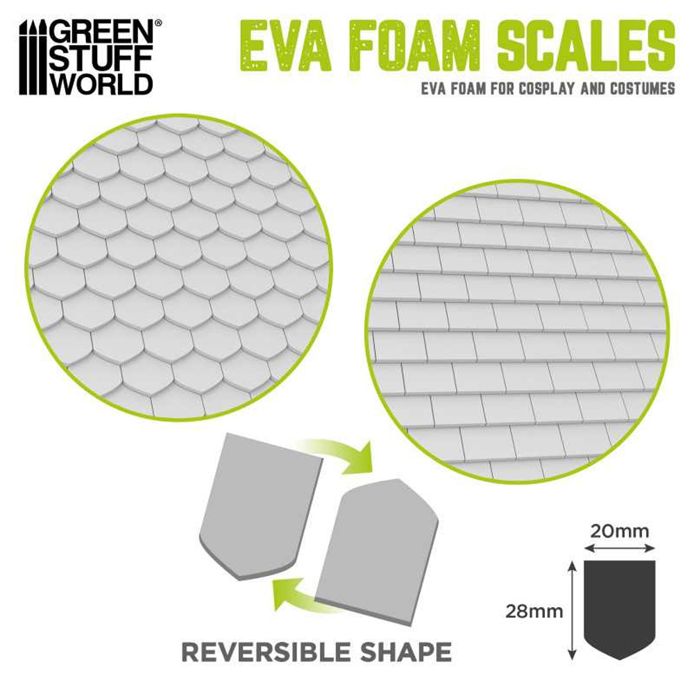 EVA Foam Scales - Straight Shield Pack