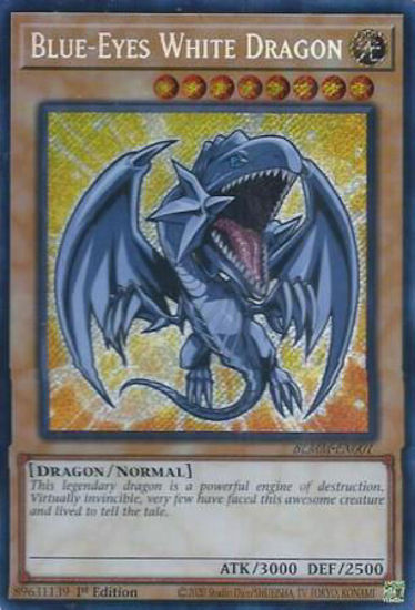 Blue-Eyes White Dragon - BLMM-EN001 - Secret Rare 1st Edition