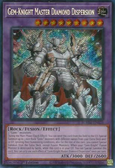 Gem-Knight Master Diamond Dispersion - BLMM-EN020 - Secret Rare 1st Edition