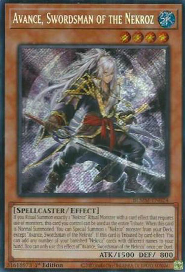 Avance, Swordsman of the Nekroz - BLMM-EN024 - Secret Rare 1st Edition