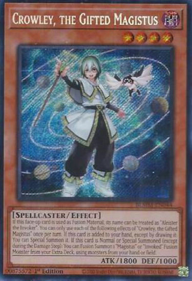 Crowley, the Gifted Magistus - BLMM-EN044 - Secret Rare 1st Edition