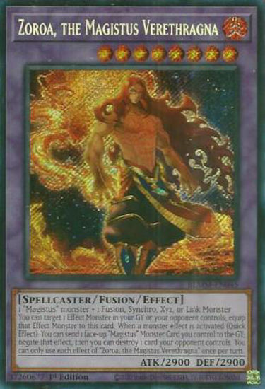 Zoroa, the Magistus Verethragna - BLMM-EN045 - Secret Rare 1st Edition