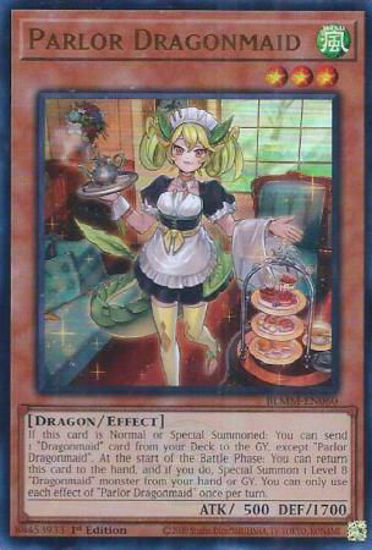 Parlor Dragonmaid - BLMM-EN060 - Ultra Rare 1st Edition