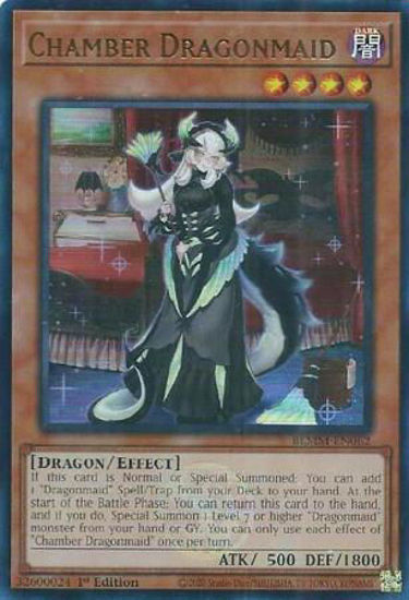 Chamber Dragonmaid - BLMM-EN062 - Ultra Rare 1st Edition