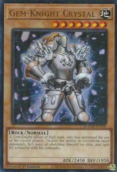 Gem-Knight Crystal - BLMM-EN100 - Ultra Rare 1st Edition