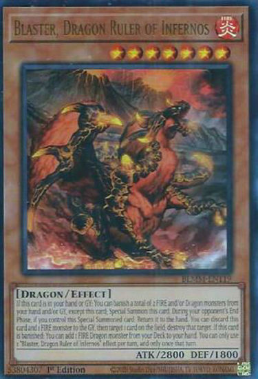 Blaster, Dragon Ruler of Infernos - BLMM-EN119 - Ultra Rare 1st Edition