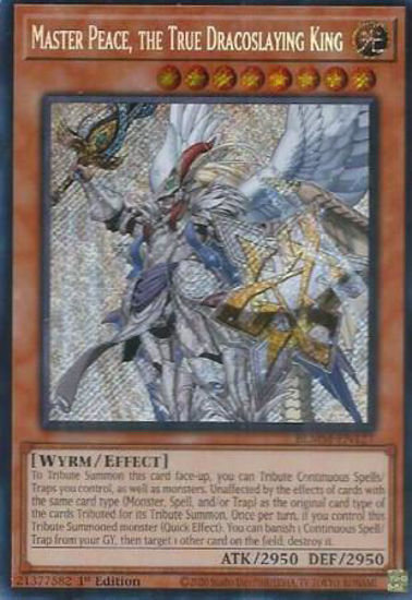 Master Peace, the True Dracoslaying King - BLMM-EN127 - Secret Rare 1st Edition