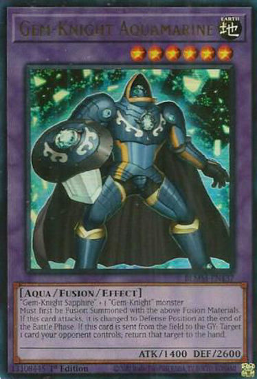 Gem-Knight Aquamarine - BLMM-EN137 - Ultra Rare 1st Edition