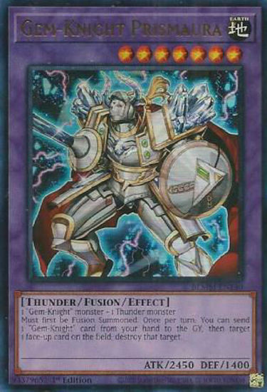 Gem-Knight Prismaura - BLMM-EN140 - Ultra Rare 1st Edition