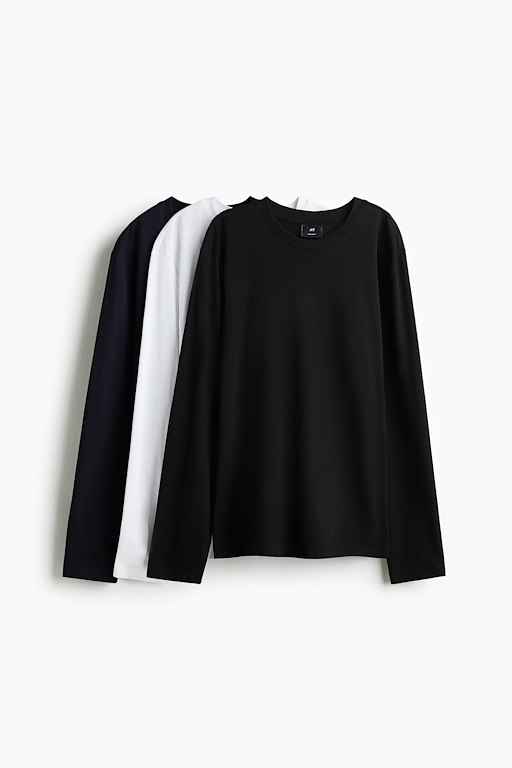 TRI MAJICE OD ŽERSEJA REGULAR FIT