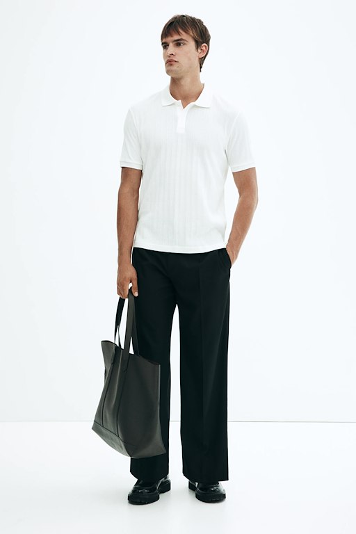 POLO MAJICA OD RELJEFNOG ŽERSEJA SLIM FIT