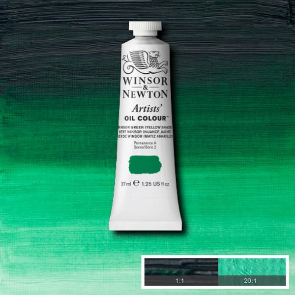 W&N Artists’ Oil Colour WN AOC 37ML WINSOR GREEN YL