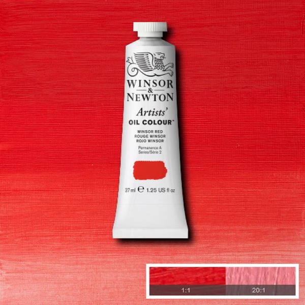 W&N Artists’ Oil Colour WN AOC 37ML WINSOR RED PYR