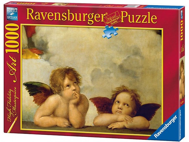 Ravensburger puzzle Art - Raffaello Sanzio - Cherubini 1000 delova
