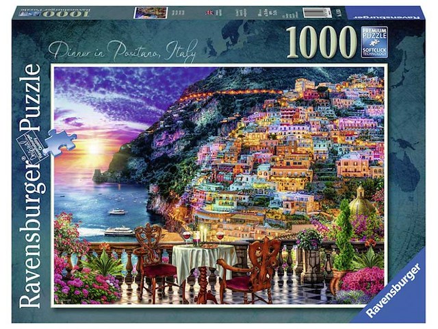 Ravensburger Puzzle 1000 delova - Večera sa pogledom na Positano, Italija