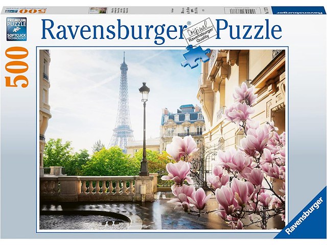Ravensburger Puzzle Slagalica 500 delova Proleće u Parizu 12000366