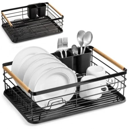 Vilde 229002 - Metalni ocedjivac za sudove sa drvenim dr?kama 43x32x14,5cm