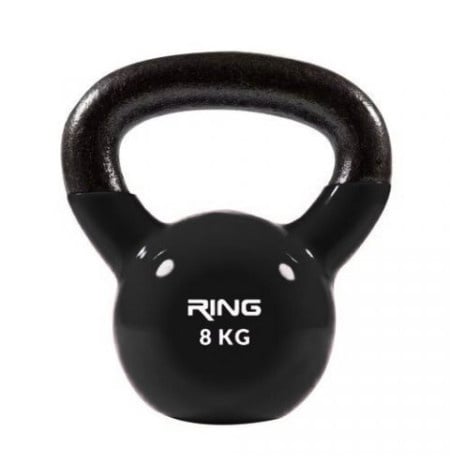 Ring metal+vinyl 8kg crni RX DB2174-8 black Kettlebell