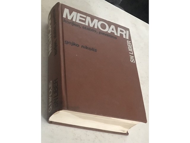 Memoari -Gojko Nikoliš